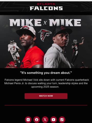 Email Inspiration from Atlanta Falcons - Email Love