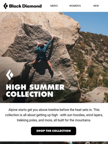 Email Inspiration from Black Diamond - Email Love