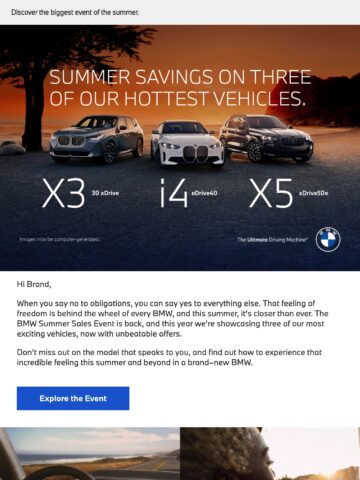 Email Inspiration from BMW of North America - Email Love