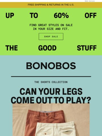 Email Inspiration from Bonobos - Email Love