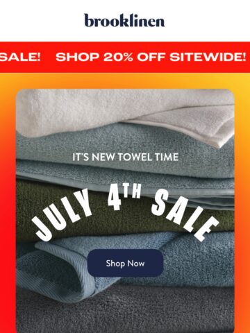 Email Inspiration from Brooklinen - Email Love
