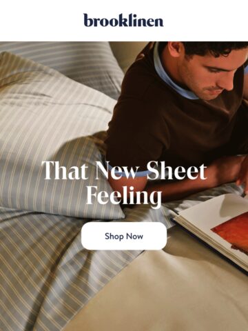 Email Inspiration from Brooklinen - Email Love