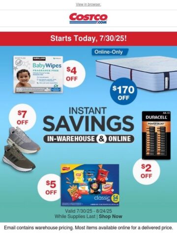 Email Inspiration from Costco Wholesale - Email Love