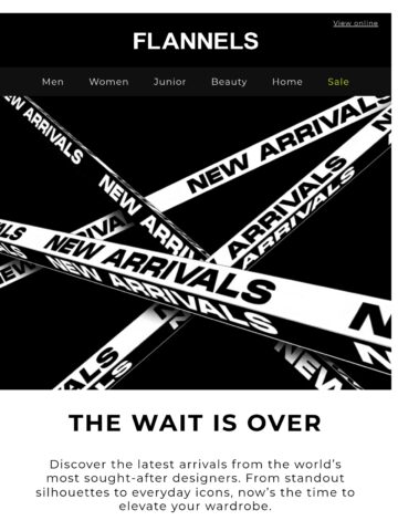 Email Inspiration from FLANNELS - Email Love
