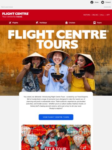 Email Inspiration from Flight Centre - Email Love