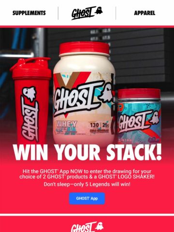 Email Inspiration from GHOST - Email Love