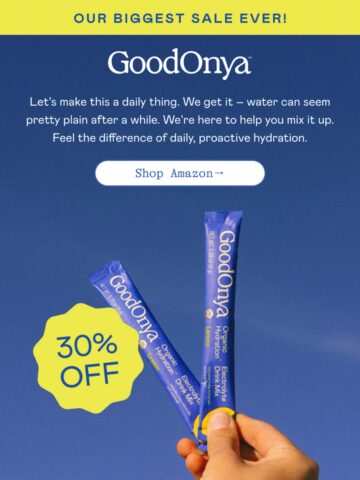 Email Inspiration from GoodOnya - Email Love