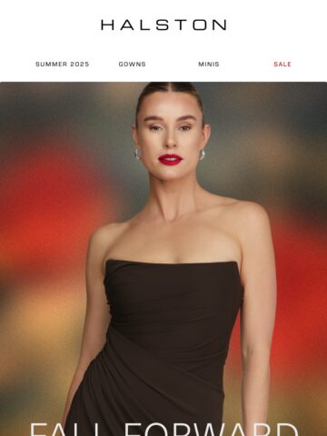 Email Inspiration from Halston - Email Love