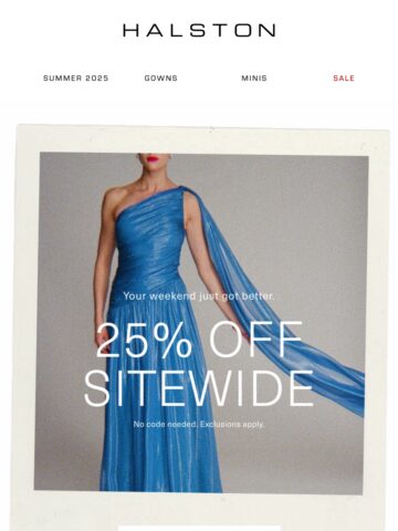 Email Inspiration from Halston - Email Love