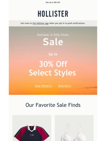 Email Inspiration from Hollister - Email Love