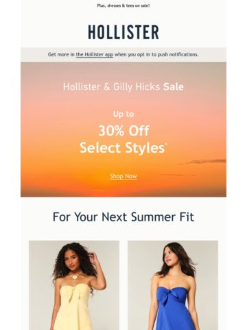 Email Inspiration from Hollister - Email Love
