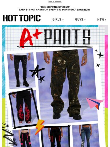 Email Inspiration from Hot Topic - Email Love