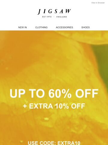 Email Inspiration from Jigsaw - Email Love