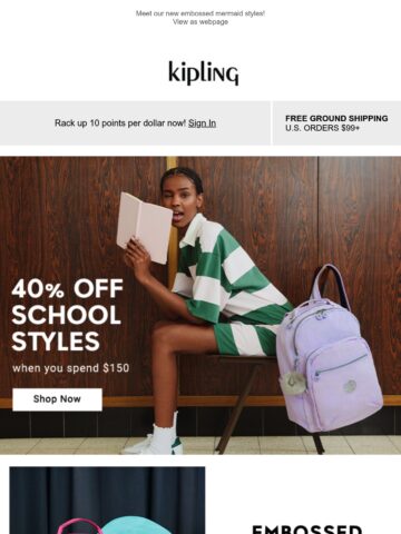 Email Inspiration from Kipling - Email Love