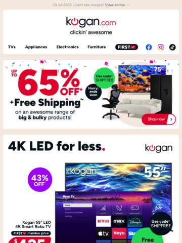 Email Inspiration from Kogan.com - Email Love