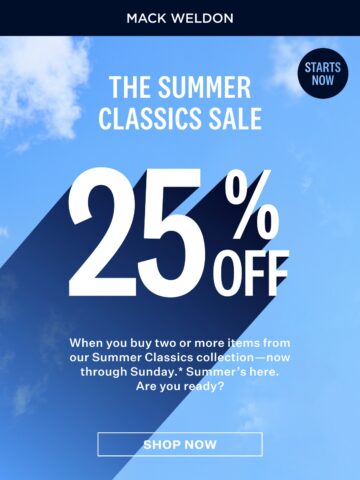 Email Inspiration from Mack Weldon - Email Love