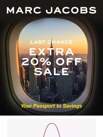 Email Inspiration from MARC JACOBS - Email Love