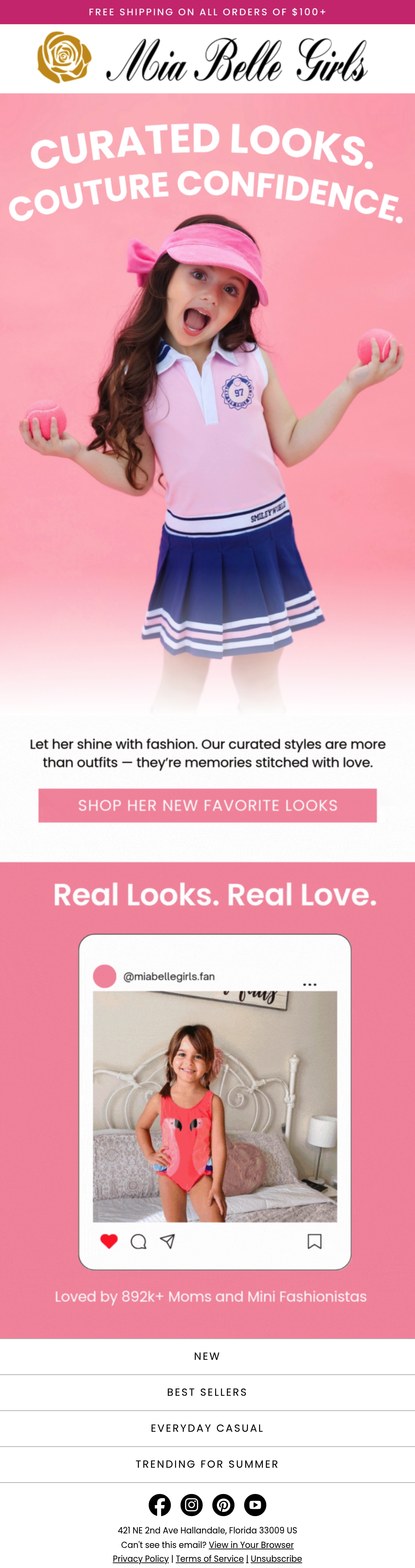 Email Inspiration from Mia Belle Girls - Email Love