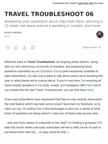 Email Inspiration from Monica Mendal from So there's this place... - Email Love