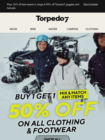 Email Inspiration from Torpedo7 - Email Love