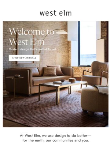 Email Inspiration from West Elm - Email Love