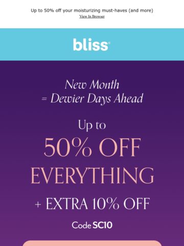 Email Inspiration from Bliss - Email Love