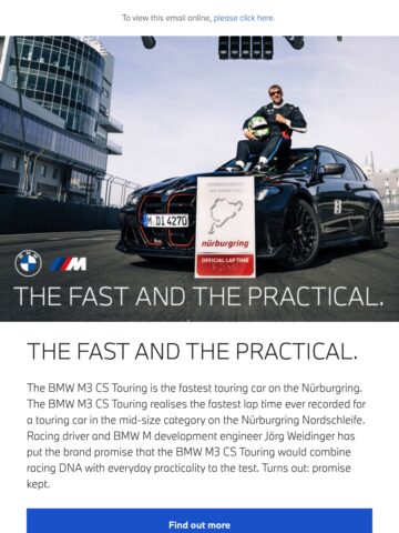 Email Inspiration from BMW M - Email Love