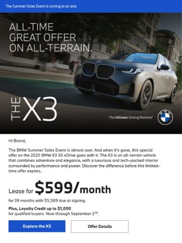 Email Inspiration from BMW of North America - Email Love