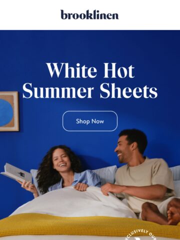 Email Inspiration from Brooklinen - Email Love