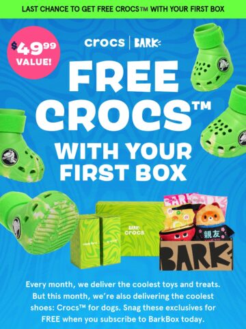 Email Inspiration from Crocs for BARK - Email Love