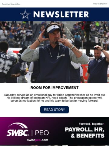 Email Inspiration from Dallas Cowboys - Email Love
