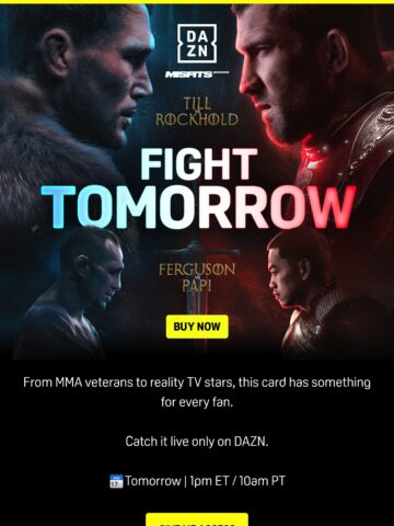 Email Inspiration from DAZN - Email Love