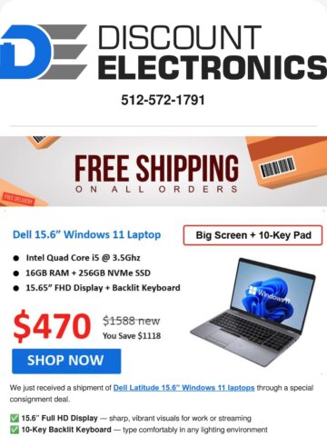 Email Inspiration from Discount Electronics - Email Love