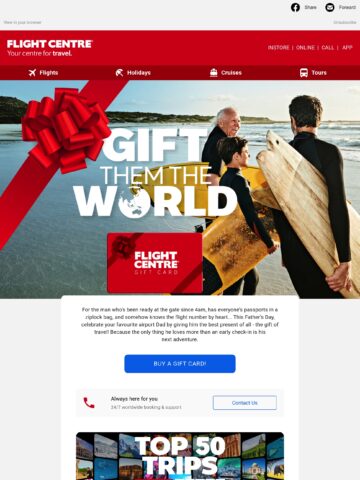 Email Inspiration from Flight Centre - Email Love