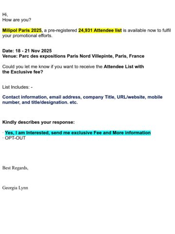 Georgia Lynn Emails and Newsletters