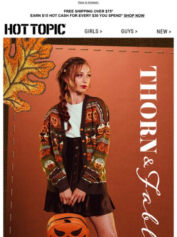 Email Inspiration from Hot Topic - Email Love