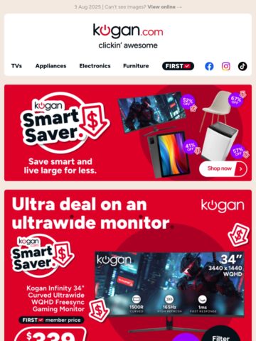 Email Inspiration from Kogan.com - Email Love