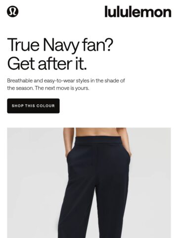 Email Inspiration from lululemon - Email Love
