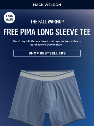 Email Inspiration from Mack Weldon - Email Love