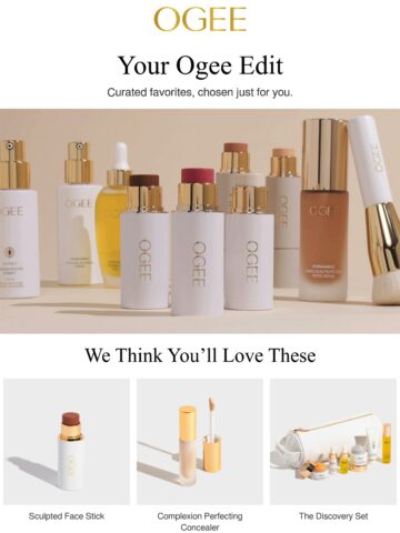 Email Inspiration from Ogee - Email Love