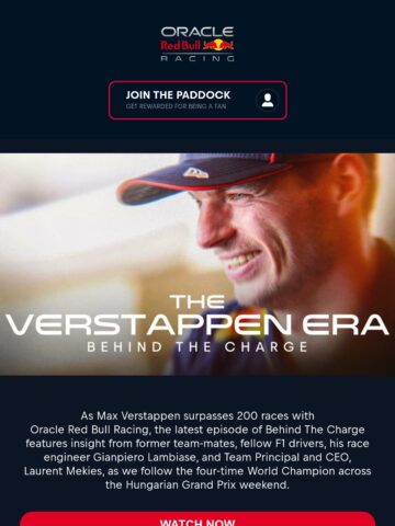 Email Inspiration from Oracle Red Bull Racing - Email Love