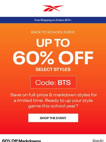 Email Inspiration from Reebok - Email Love