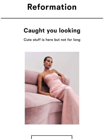 Email Inspiration from Reformation - Email Love