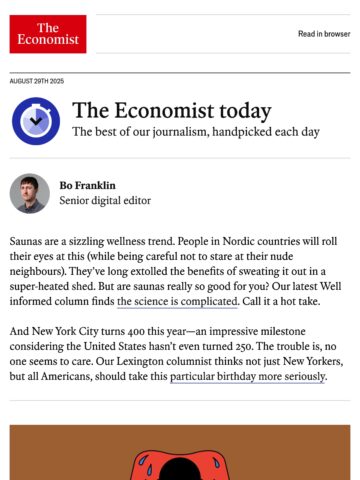 Email Inspiration from The Economist today - Email Love