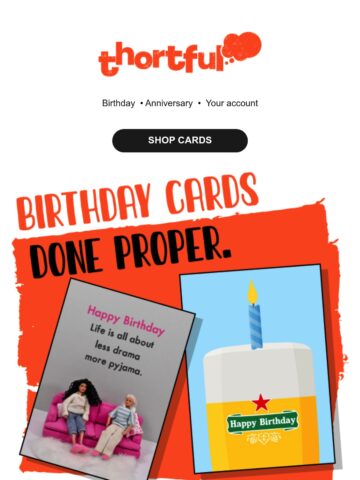 Email Inspiration from thortful - Email Love