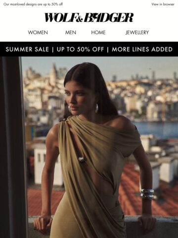 Email Inspiration from Wolf & Badger - Email Love