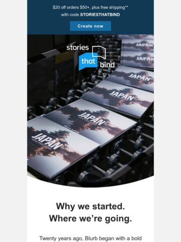 Email Inspiration from Blurb - Email Love