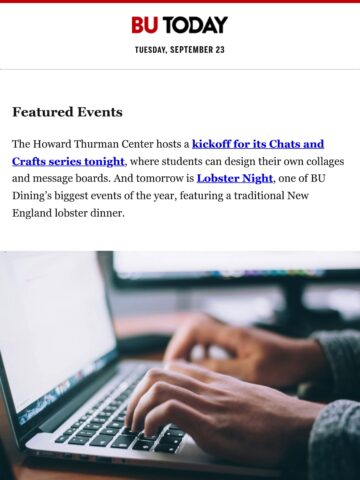 Email Inspiration from BU Today - Email Love