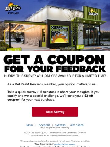 Email Inspiration from Del Taco - Email Love