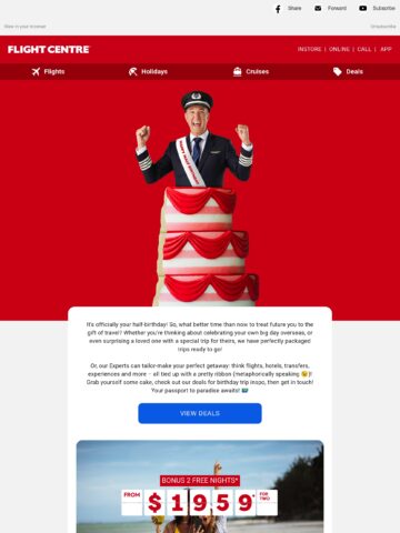 Email Inspiration from Flight Centre - Email Love